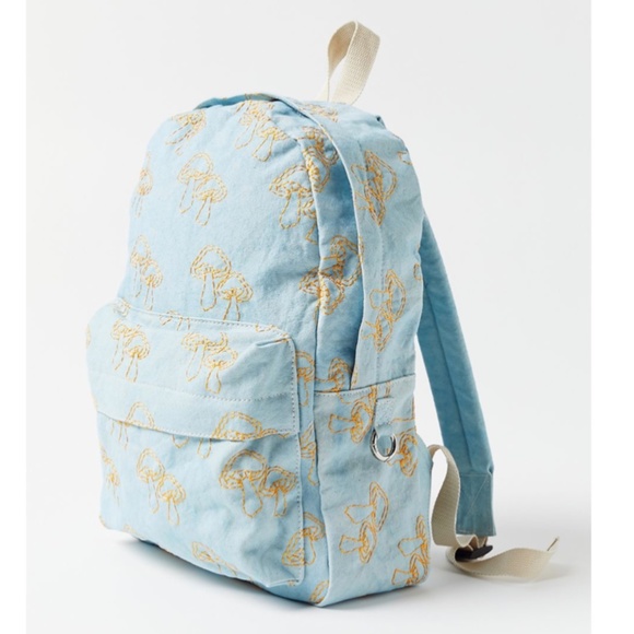 Urban Outfitters | Bags | Uo Embroidered Mushroom Plant Boho Peasant ...